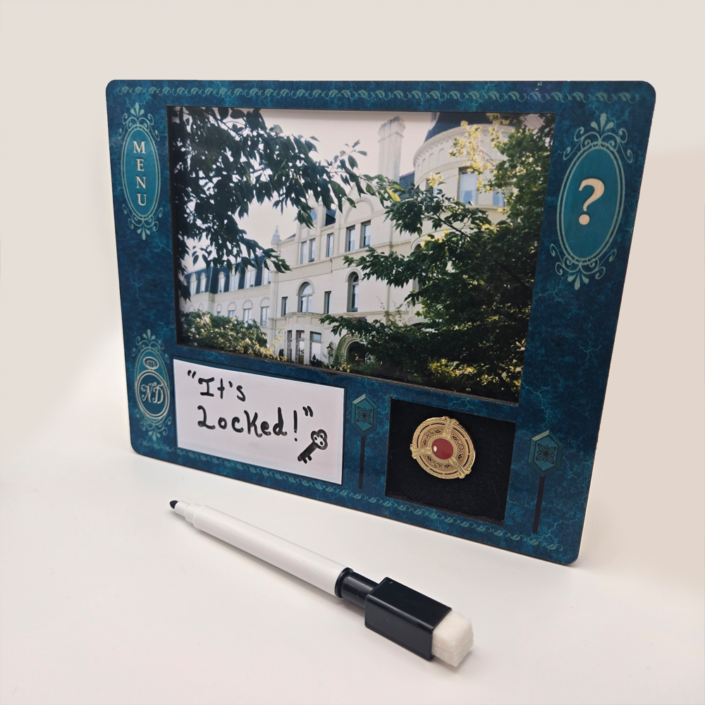 Teal Marble Game UI Wooden Picture Frame – Calina Herman's Shop